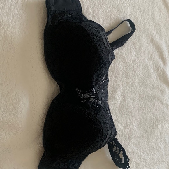 Soma | Intimates & Sleepwear | Soma Black Bra With Lace Top Can Be Worn ...